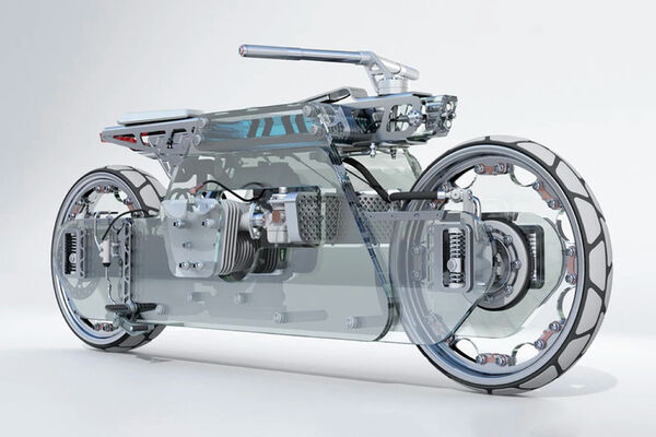 Bulletproof Transparent Glass Motorcycles : nu'clear