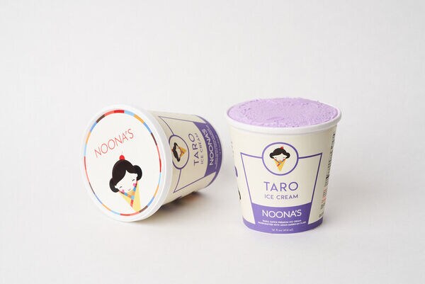 Bubble Tea-Inspired Ice Creams : Taro Ice Cream