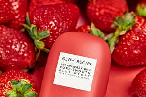 Strawberry Serum-Primers : strawberry bha pore smooth blur drops