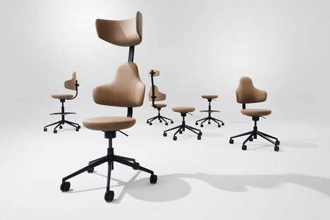 Shapeshifting Spine-Like Work Chairs : Spine Chair