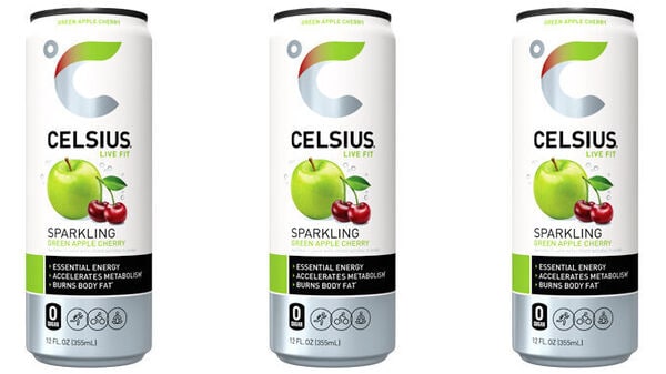 Functonal Green Apple Waters : Sparkling Green Apple Cherry