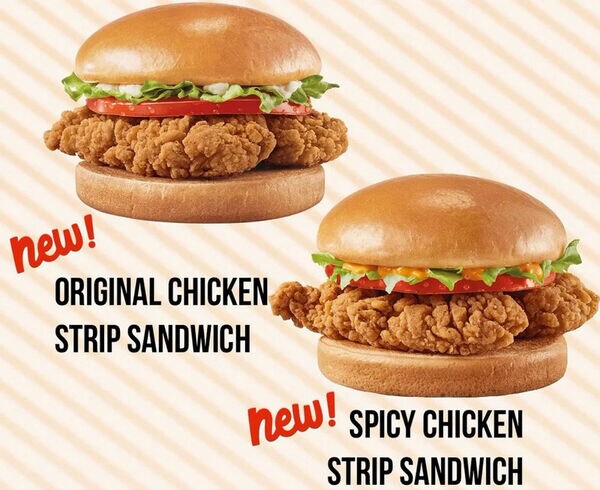 Crunchy Chicken Strip Sandwiches : Original Chicken Strip Sandwich