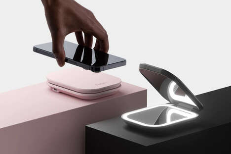 Illuminated Mirror Power Banks : Mica power bank