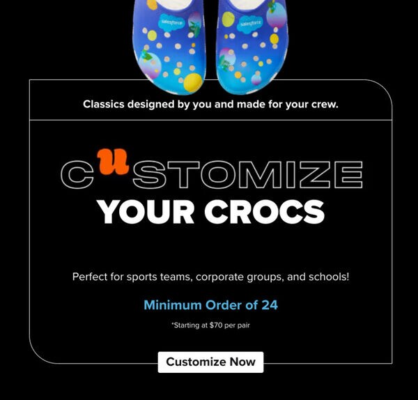 Customized Casual Clogs : Customize Your Crocs