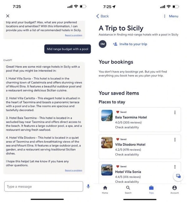 AI Travel Assistants : travel chatbot