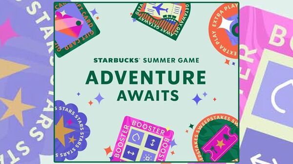 Summer-Themed Cafe Rewards Games : Starbucks Summer Game: Adventure Awaits