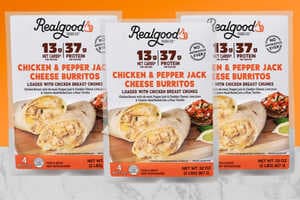 Cheesy Nutrition-Conscious Burritos : Real Good Foods burritos