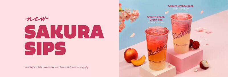 Sakura-Flavored Iced Teas : Sakura Sips