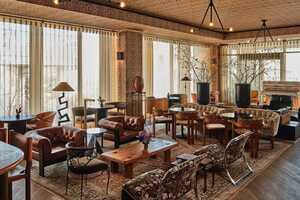 Patterned Hotel Cocktail Lounges : quill room