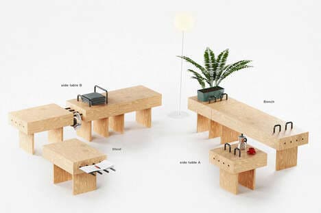 Modular Beam-Themed Furniture : beam collection