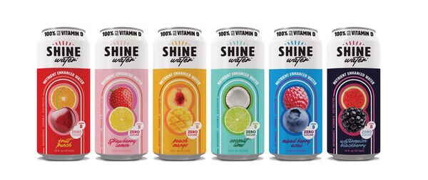 Canned Enhanced Water Drinks : ShineWater cans