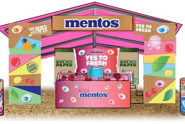 Sustainable Festival Stands : Mentos Pure Fresh Gum