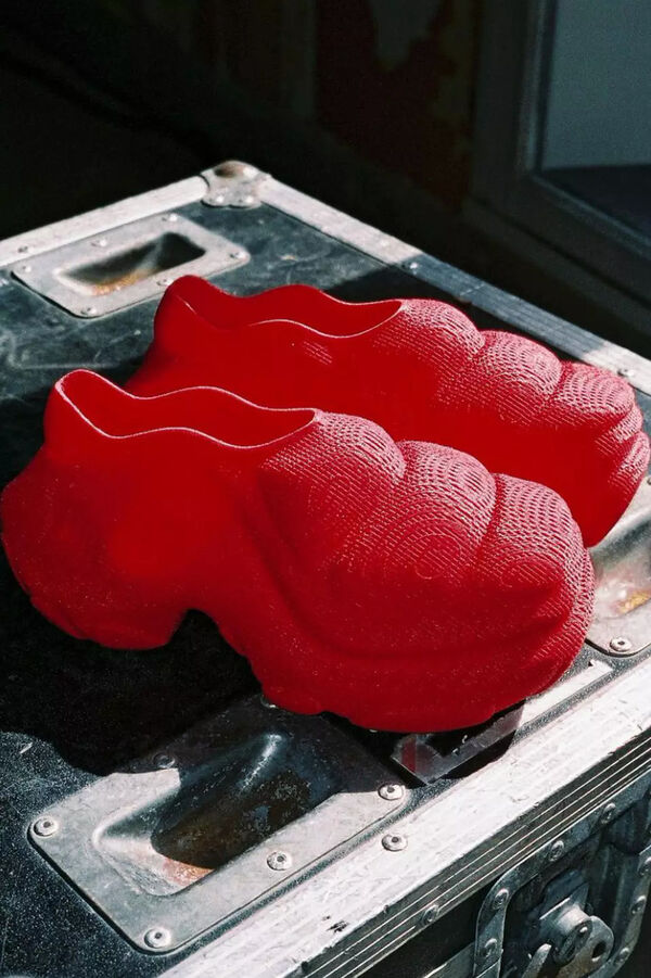 Puffed Futuristic Collaborative Footwear : puffer sneaker