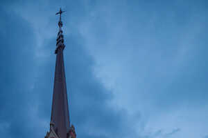 Angular Church Matte Extensions : red church