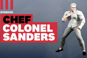 QSR Icon Game Characters : chef colonel sanders
