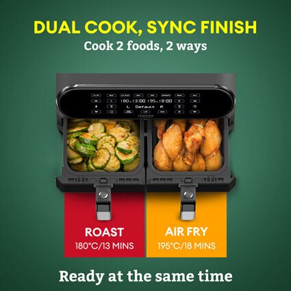 Double-Compartment Air Fryers : versatile air fryer