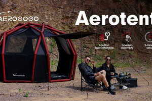 Inflatable Geodesic Adventure Tents : Aerogogo Aerotent Series