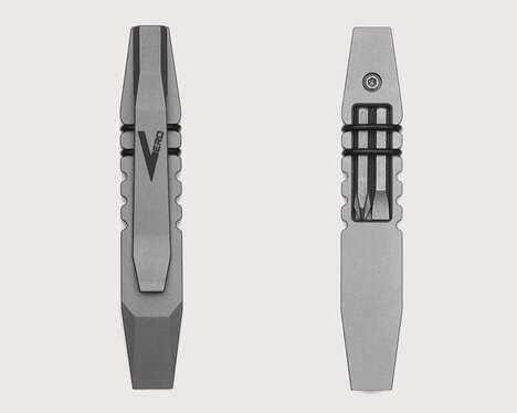 Stylish Titanium Multitool Accessories : Fulcrum Mini Titanium Pocket Tool