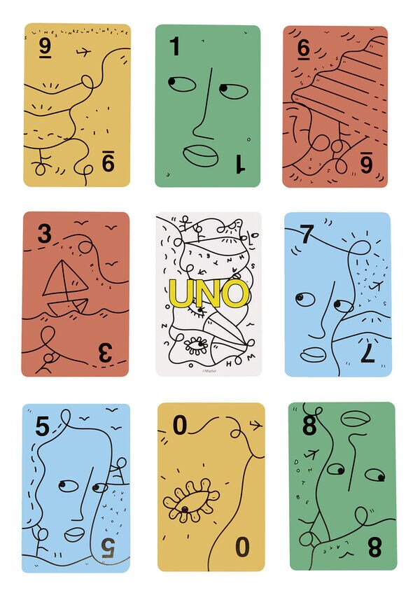 Illustrative Artist-Collaborative Card Games : shantell martin 1