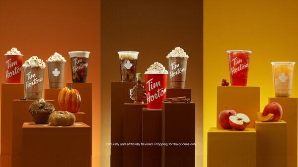 Fruit-Forward Fall Cafe Menus : Tim Hortons 2023 fall menu