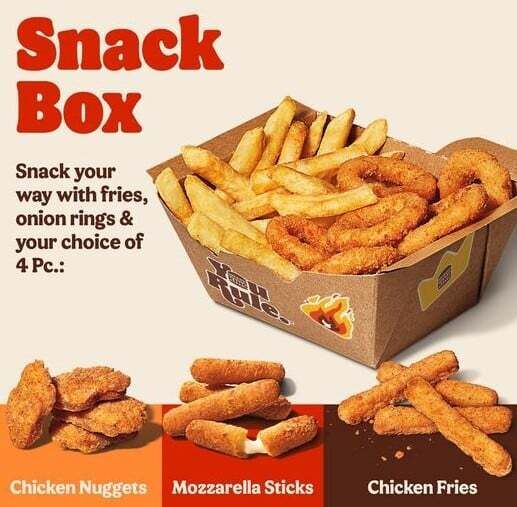Low-Cost QSR Snack Boxes : $5 Snack Box