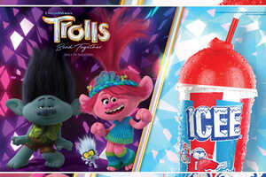 Movie-Themed Frozen Refreshments : Trolls-inspired ICEE flavors