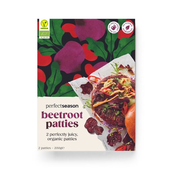 Beet-Based Burger Patties : PerfectSeason Beetroot Patties