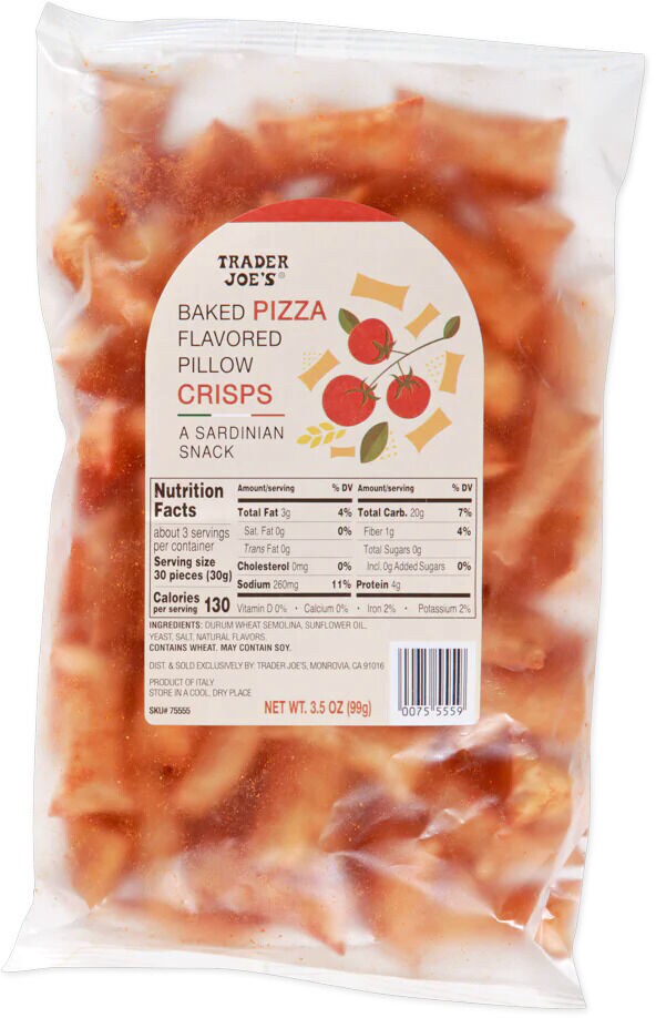 Baked Pizza Puffs : Baked Pizza Flavored Pillow Crisps