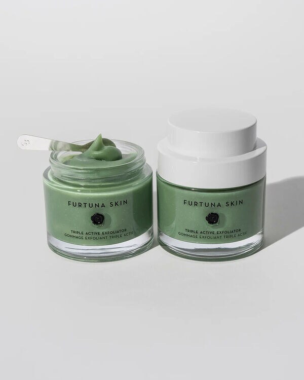 Plant-Powered Facial Exfoliators : triple active exfoliator