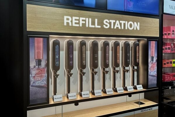 In-Store Perfume Refill Stations : perfume refill station