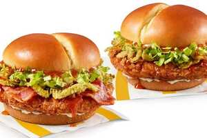 Spicy-Sweet Chicken Sandwiches : McCrispy sandwich