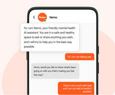 Mental Health Chat Bots : nemo ai