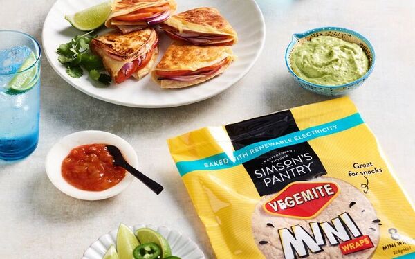 Collaboration Yeast Spread Wraps : Simson’s Pantry Vegemite Mini Wraps