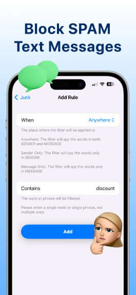 Spam-Sifting Messaging Apps : Spam-Sifting