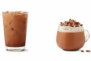 Iced Fudge Brownie Lattes : Fudge Brownie Latte