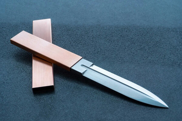 Minimalist EDC Dagger Designs : Copper Sheath Dagger