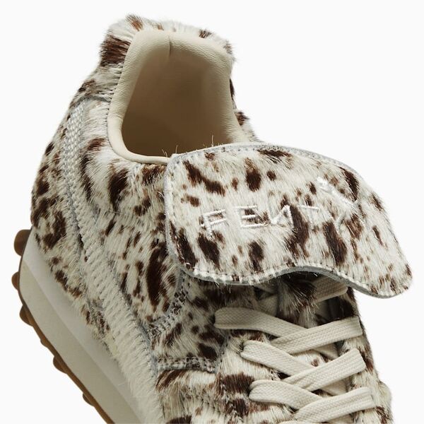 Dramatic Textural Joint Sneakers : avanti pony hair
