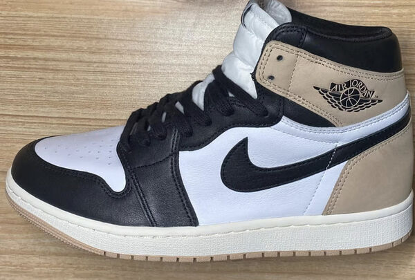 Coffee-Themed Tonal High-Top Sneakers : latte colorway