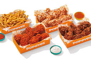 Football-Themed QSR Meal Deals : Popeyes 18-Piece Wing Group Pack