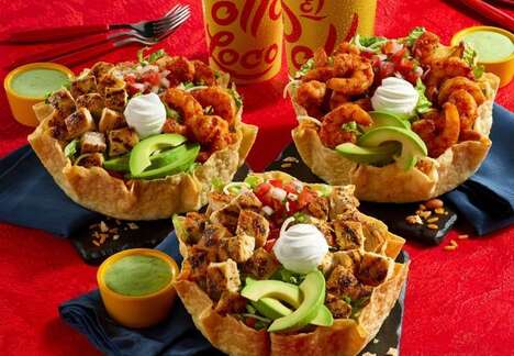 Seafood-Filled Tostada Bowls : El Pollo Loco Tostadas