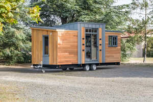Double-Axle Trailer TIny Homes : eucalyptus
