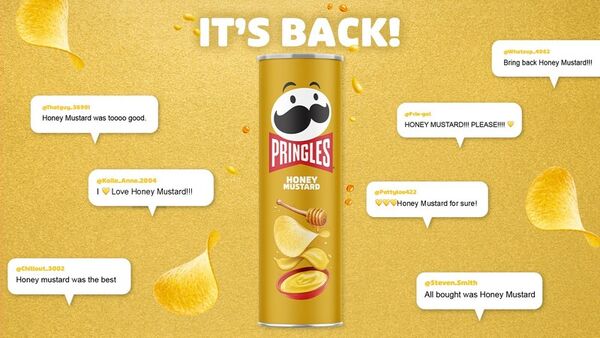 Honey Mustard Crisps : Pringles Honey Mustard