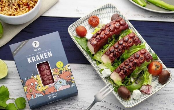 Plant-Based Octopus Alternatives : the kraken by revo foods