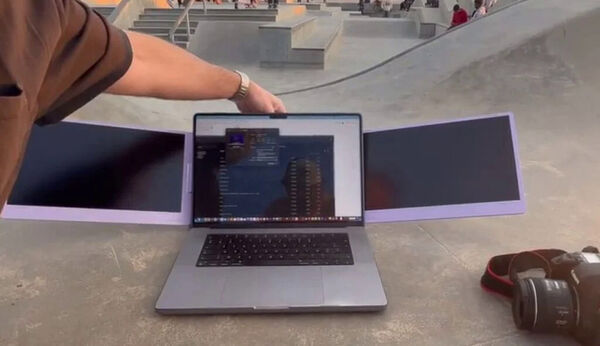 Chromatic Dual-Display Laptop Monitors : United Monitors S2