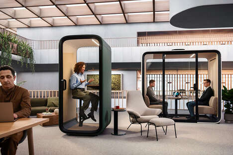 Connected Workplace Privacy Pods : office booths