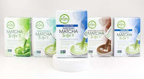 Portable Matcha Packets : Sugar-Free Sweetened Matcha To Go