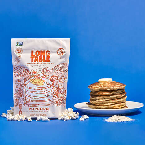 Popcorn Flour Pancakes : popcorn flour