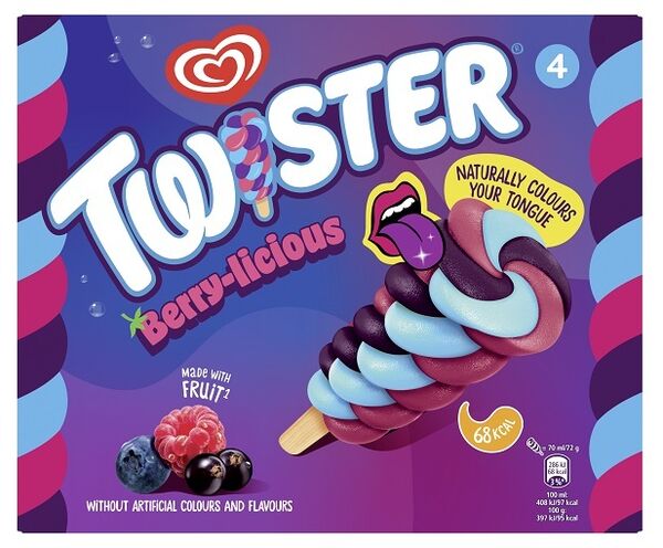 Tongue-Dyeing Frozen Treats : Twister Berry-licious