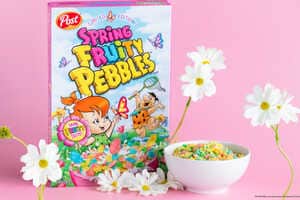 Pastel Springtime Cereals : Spring Fruity Pebbles