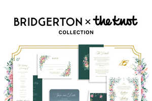 Modern Regency Wedding Stationery : Bridgerton x The Knot